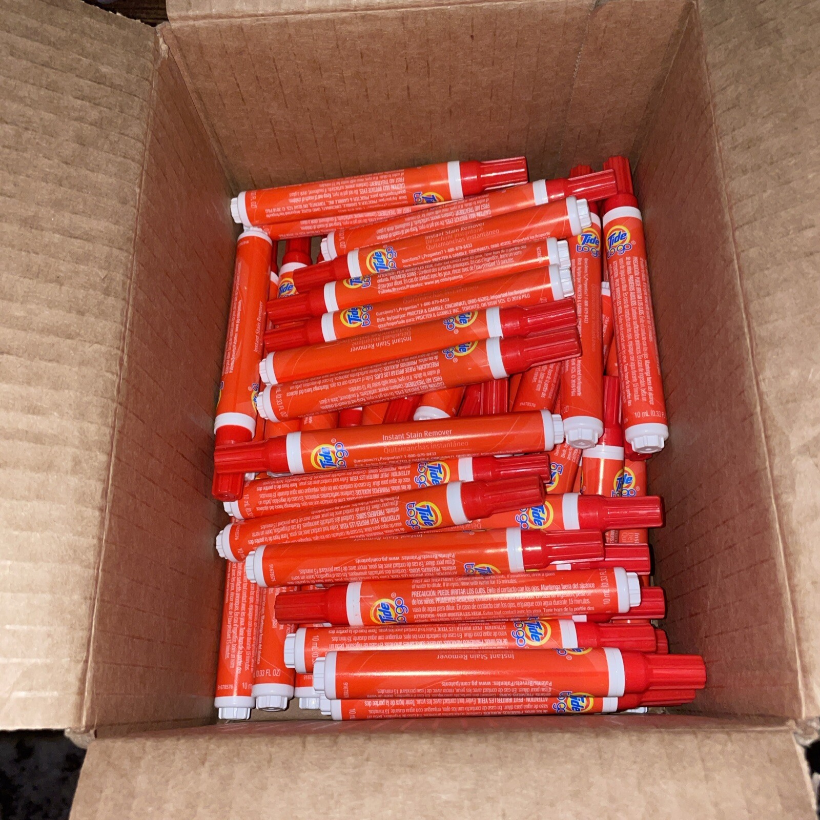 Lot Of 25 Tide To Go Pens Instant Stain Remover Brand New Open Box | eBay
