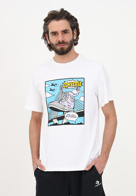 NWOT Men's Converse Chucks Shoe Hero T-Shirt - 10025060-102 - White ...