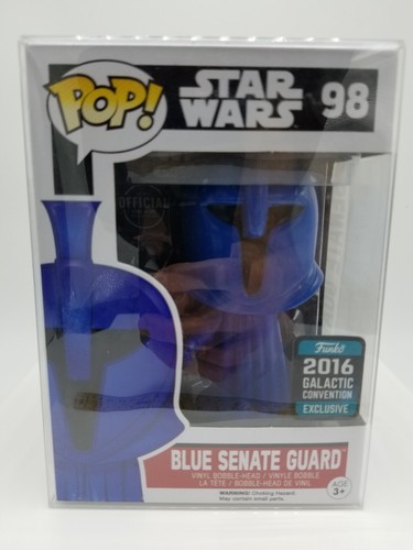 Funko Pop! Star Wars BLUE SENATE GUARD #98 Galactic Convention Excl. w ...