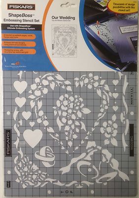 Fiskars ShapeBoss Embossing Stencil Set - Our Wedding - 5432 - NEW | eBay