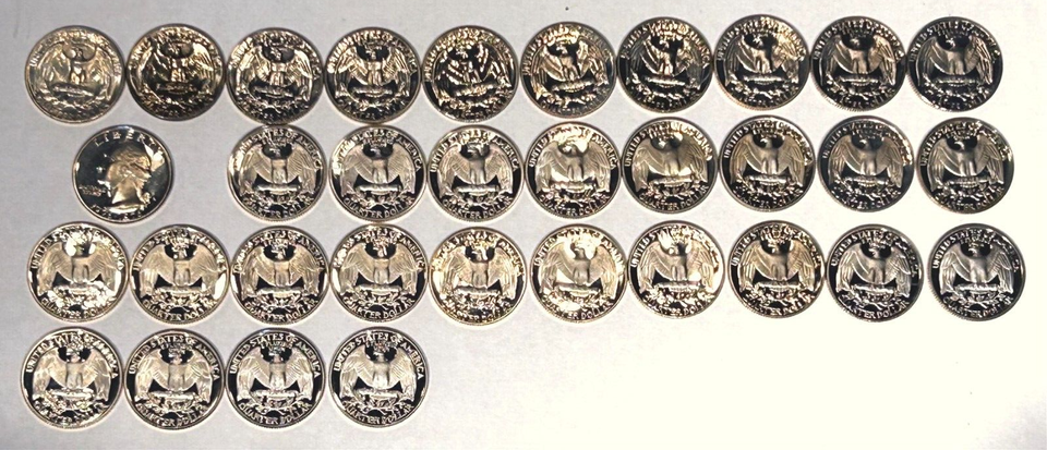 1965-67 SMS, 1968-S to 98-S 25C S Proof Washington Quarters (you pick ...