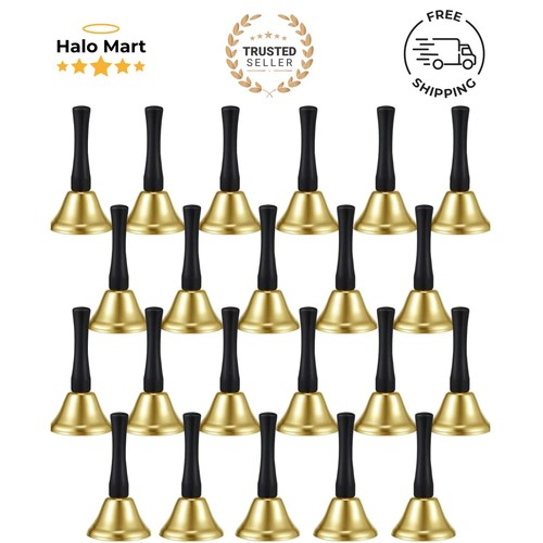 Lightweight & Attractive 24 Gold Hand Bells - Perfect for Parties and ...