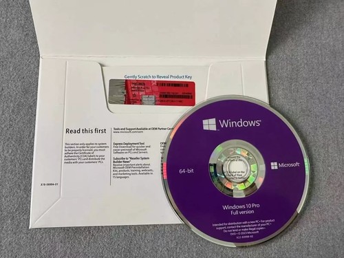Microsoft Windows 10 Pro Professional Full Version DVD With Product Key ...