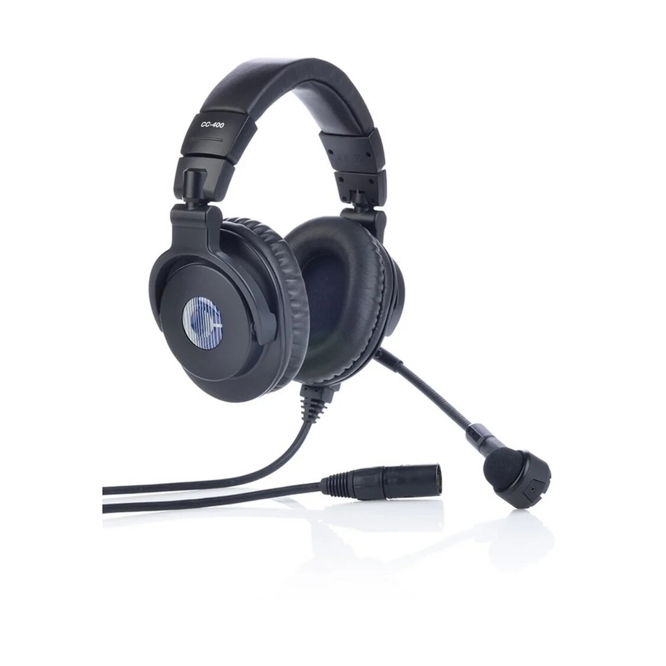 Clear-Com CC-400-X4 Double-Ear Headset with 4-Pin XLR-F Connector | eBay