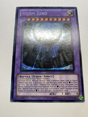 Yu-Gi-Oh! Worm Zero Unlimited Secret Rare HA03-EN056 MP | eBay