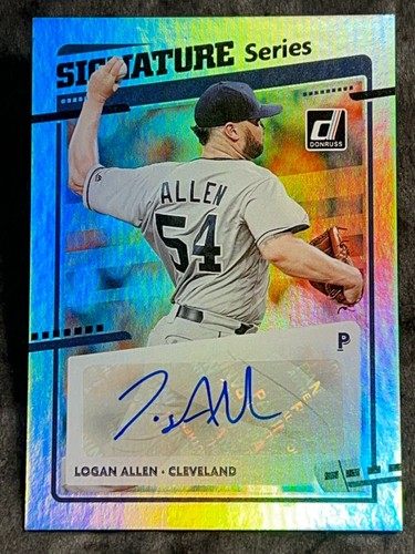 2020 Panini / Donruss SIGNATURE SERIES FOIL REFRACTOR AUTO Logan Allen ...
