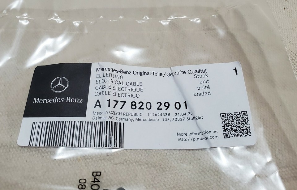 OEM Mercedes Benz Media Interface adapter cable USB-C New A1778202901 ...