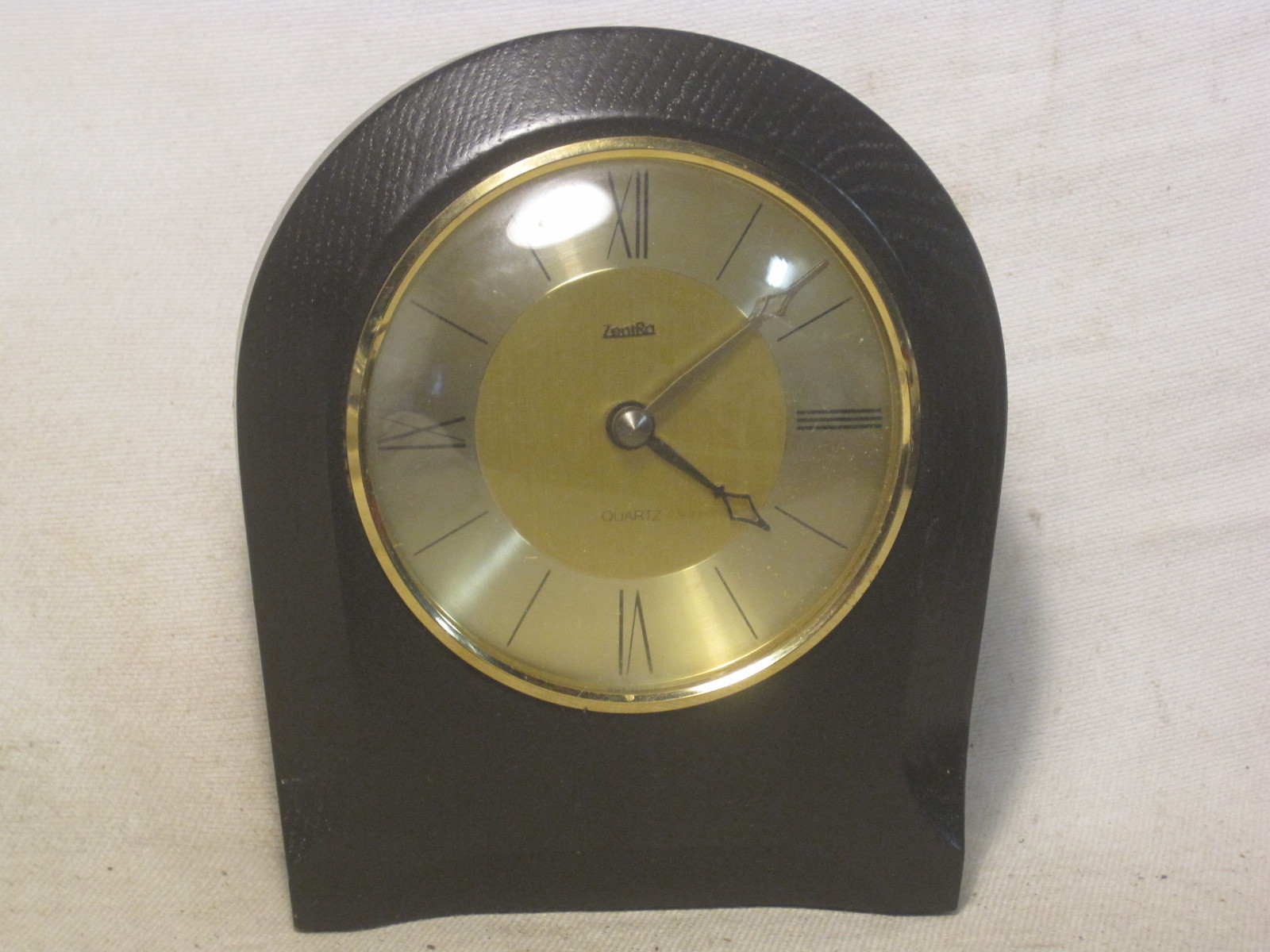 vintage ZentRa West Germany mantel clock Roman Numeral Hechinger Quartz ...