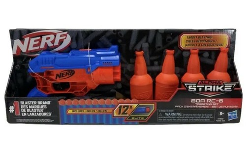 New Nerf Alpha Strike BOA RC-6 Blaster Gun and Targeting Set + 12 Elite ...