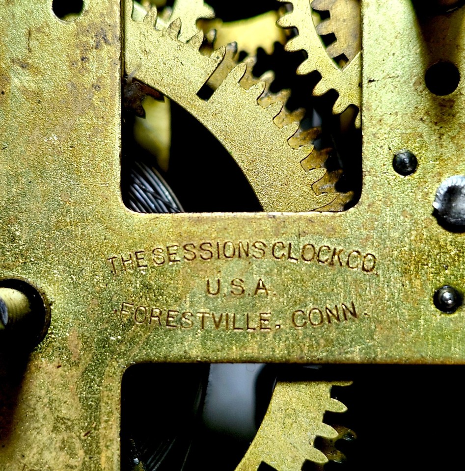 Antique 8 Day Time and Strike Sessions # 1 Parlor Clock Working | eBay