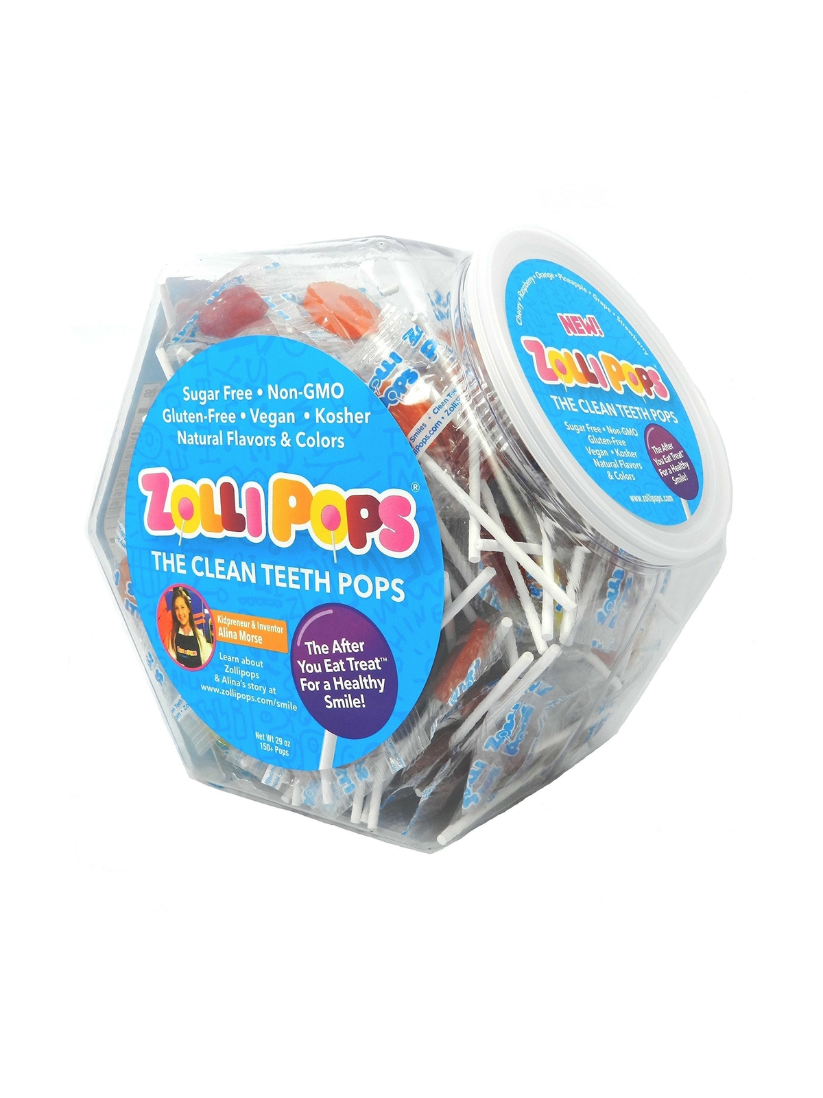 Zollipops The Clean Teeth Pops Anti Cavity Lollipops Delicious Assorted ...