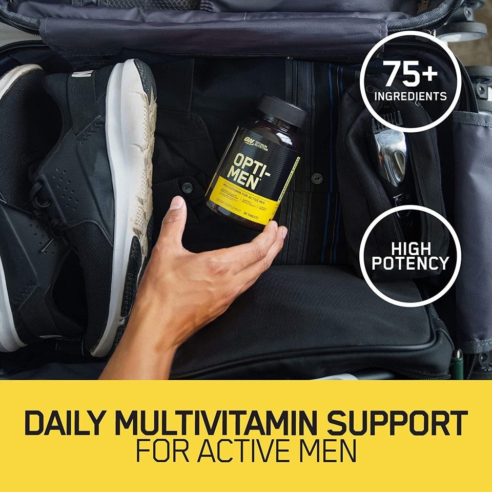 2 Pack Optimum Nutrition Opti-Men Daily Multivitamin for Men, 240 CT ...