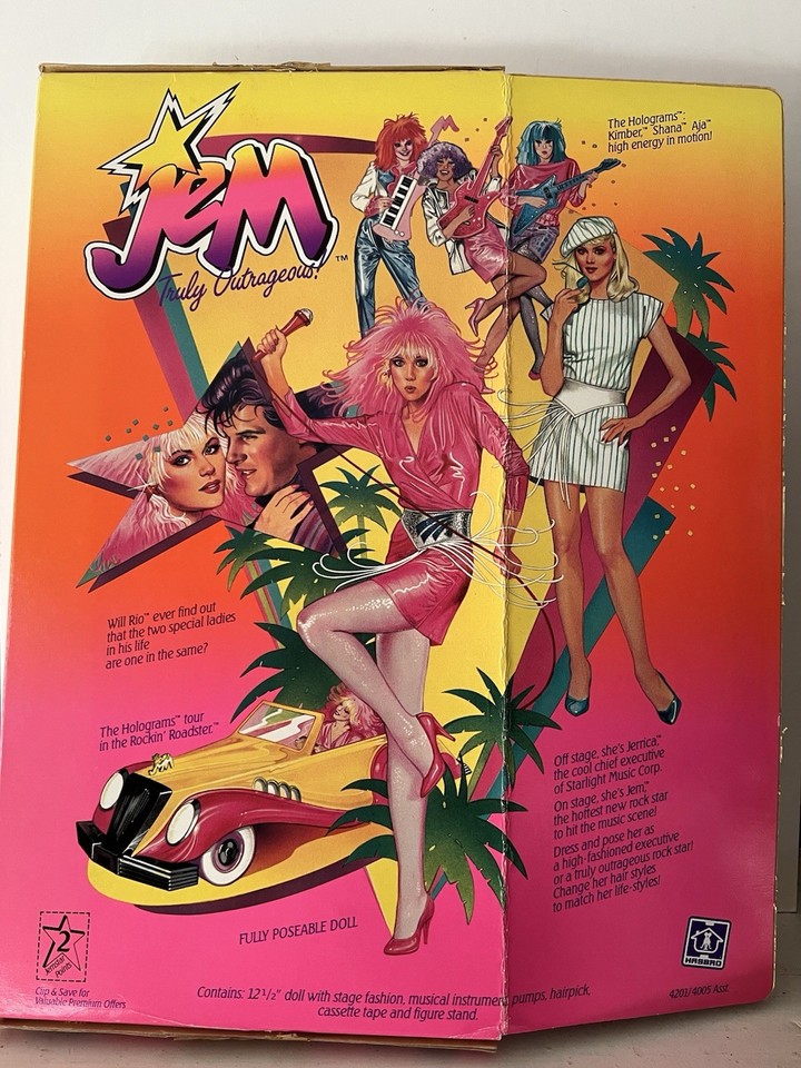 1986 Hasbro Jem & the Holograms AJA Doll NRFB | eBay