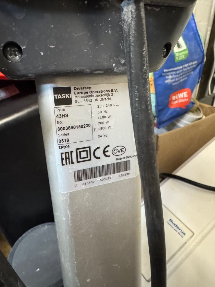Einscheibenmaschine TASKI 43 HS | eBay.de