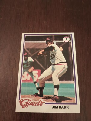 1978 Topps #62 Jim Barr (NRMT) | eBay