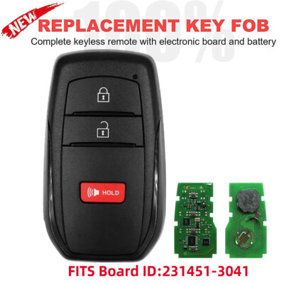 Smart Remote Key Fob 3buttons Keyless proximity for Toyota Tacoma 2022 ...