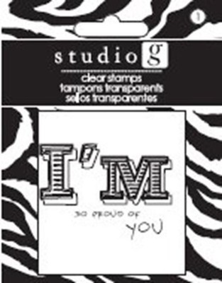 Studio G Clear Stamp Set SAY It BIG Messages - I’m so Proud of You | eBay