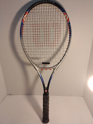 Wilson Pete Sampras Grand Slam Tennis Racket Titanium Power Bridge 4 3/ ...