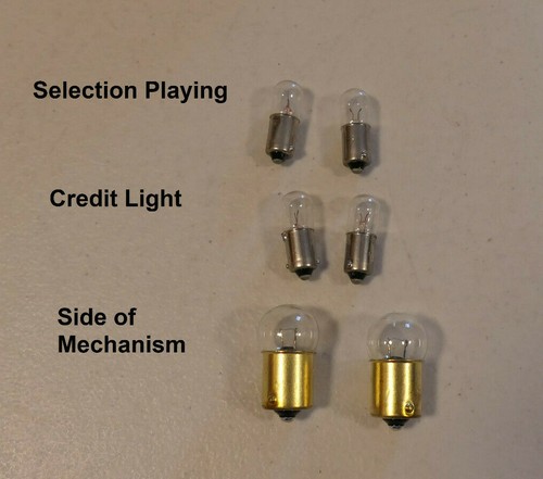 Seeburg J, JL Jukebox Lamp Set Replacement Light Bulbs Miniature Lamps ...