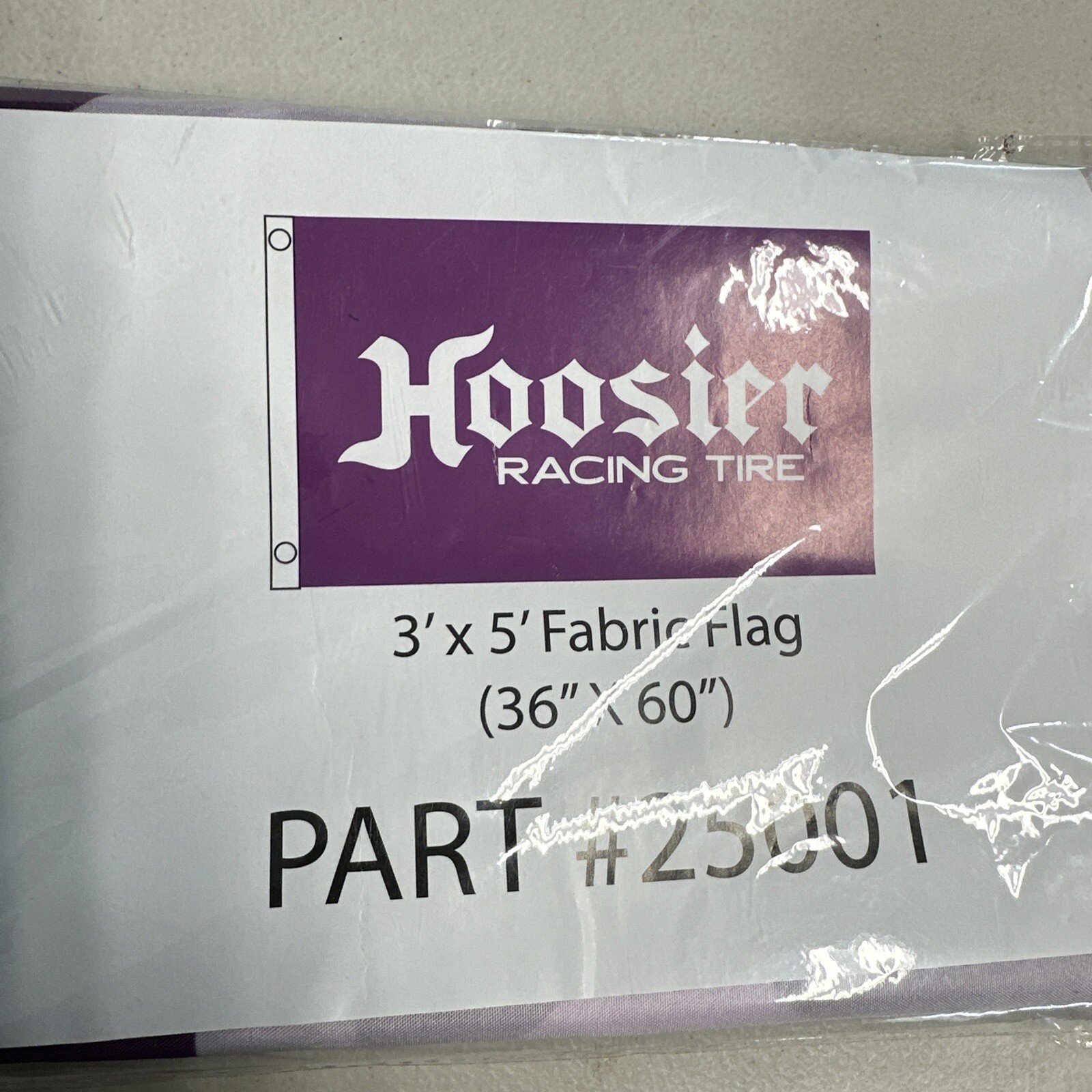 Hoosier Racing Tire Flag 3’x5’ part# 25001 Racetrack Mancave Garage | eBay