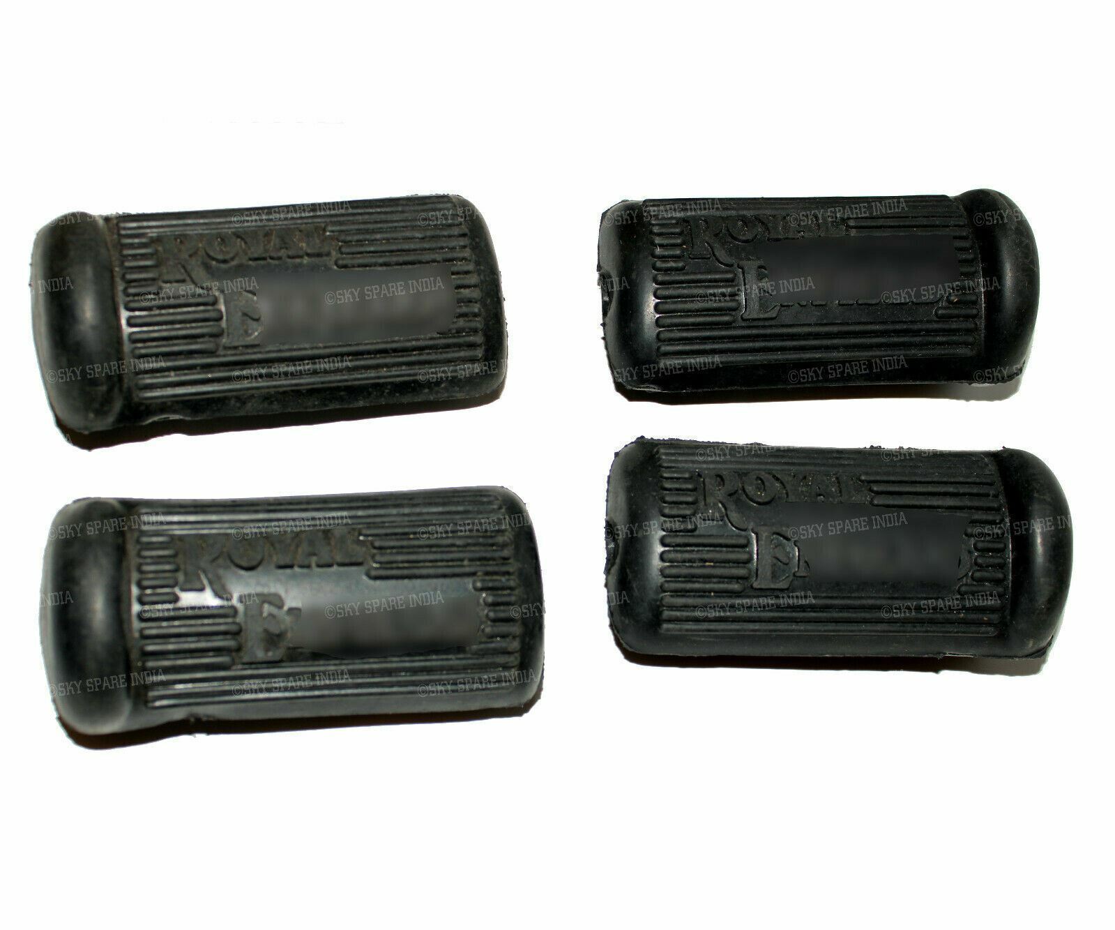 Fuel Tank Knee Pad & Footrest Rubber Set For Royal Enfield Bullet Early ...