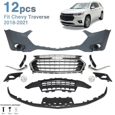 For 2018 2019 2020 2021 Chevy Traverse Front Bumper Cover Assembly ...
