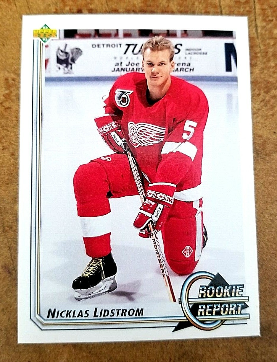 1992-93 NHL Upper Deck NICKLAS LIDSTROM "Rookie Report" card #363 NM-M ...