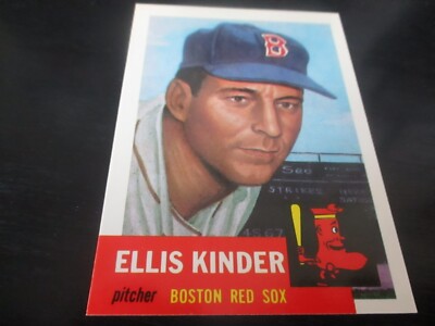 ellis kinder (boston red sox -pitcher) 1953 TOPPS ARCHIVES reprint card ...