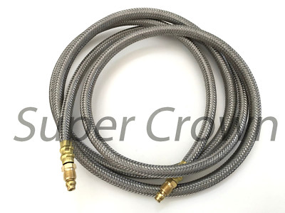 High Pressure Flexible Stainless Mesh Surround Lube Hose Bijur 6mm x 78 ...