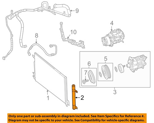 CHRYSLER OEM 17-23 Pacifica Condenser, Compressor Lines-Dehydrator ...
