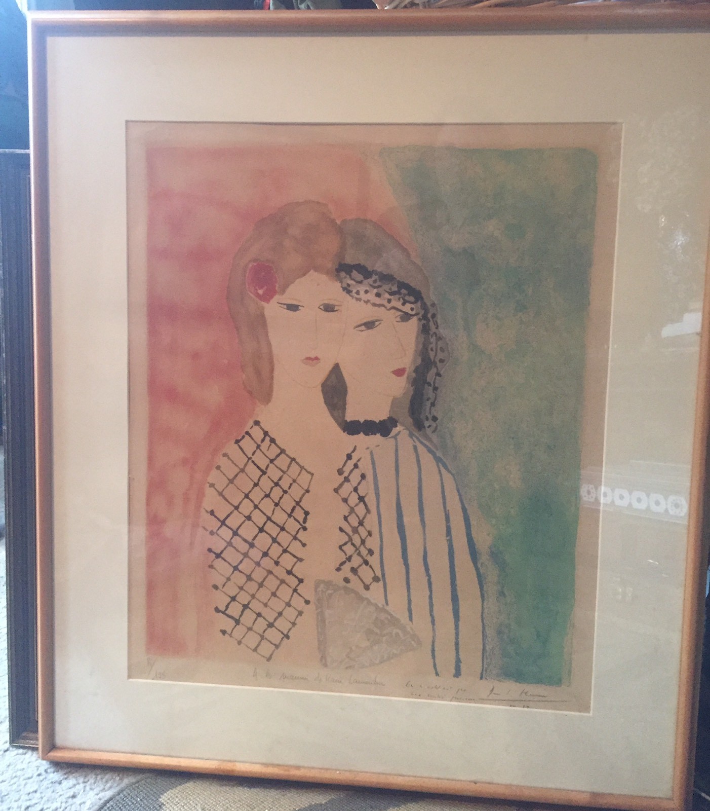 DAVID STEIN SIGNED LITHOGRAPH WOMEn Marie Laurencin LISTED Forger ...