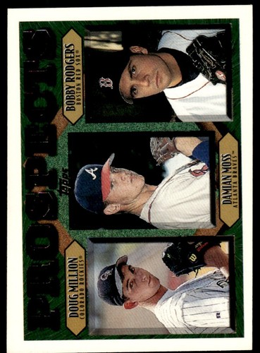 1997 Topps Baseball Card Doug Million/Damian Moss/Bobby Rodgers Rookie ...