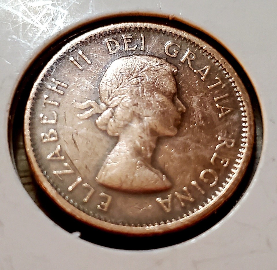 1964 Canadian Penny Elizabeth II Del Gratia Regina | eBay