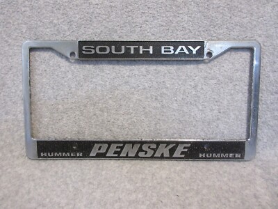 HUMMER SOUTH BAY Penske Torrance California Metal License Plate FRAME ...