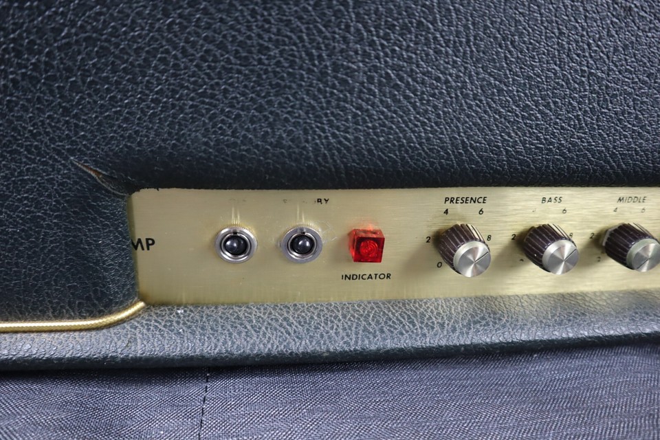1969 Marshall Super Lead JMP 100w Amp Vintage Plexi Metal Panel Bass ...