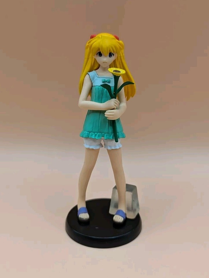 Neon Genesis Evangelion Anime Mini Figure Asuka Langley Sunflower 2 ...