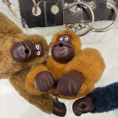 Plush Monkey Keychains Vintage Made In Taiwan Lot Of 12 Assorted Colors ...