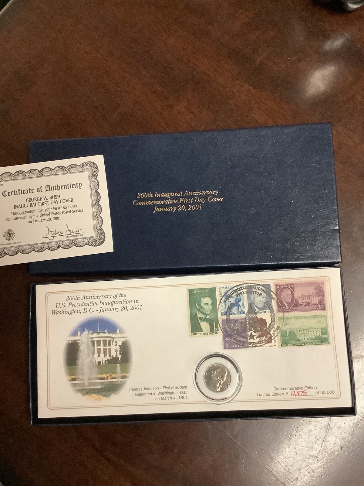 200th Inaugural Anniversary commemorative First Day Cover January 20 ...