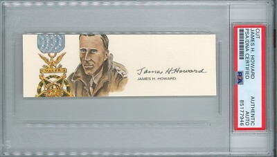 JAMES HOWARD SIGNED CUT SIGNATURE PSA DNA (D) WWII MOH FLYING TIGERS | eBay