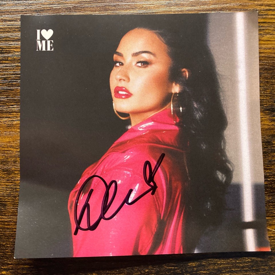 DEMI LOVATO Signed Autograph 5x5 photo Insert Autographed + CD I Love ...
