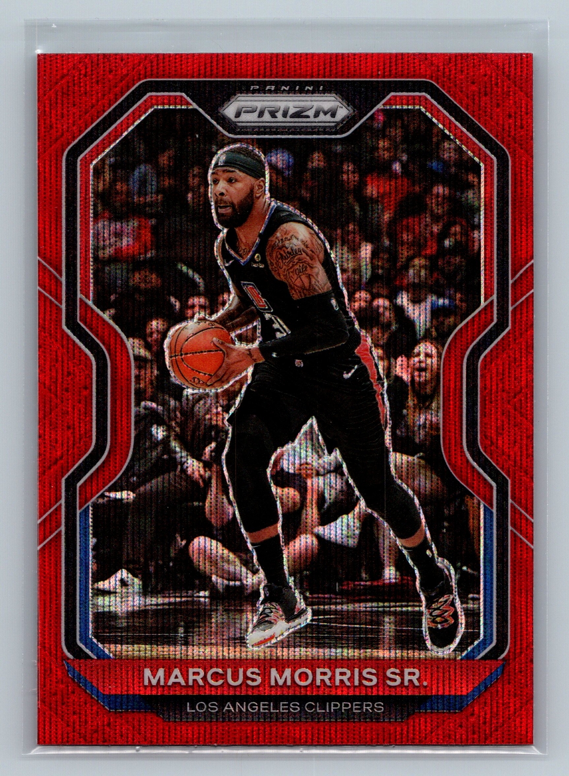 2020 Panini Prizm Red Wave Marcus Morris Sr. Los Angeles Clippers #199 ...