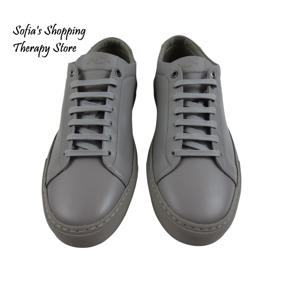 GOOD MAN BRAND SZ 8.5 EDGE LO-TOP Sneakers Shoes Mono Nappa Leather Wet ...
