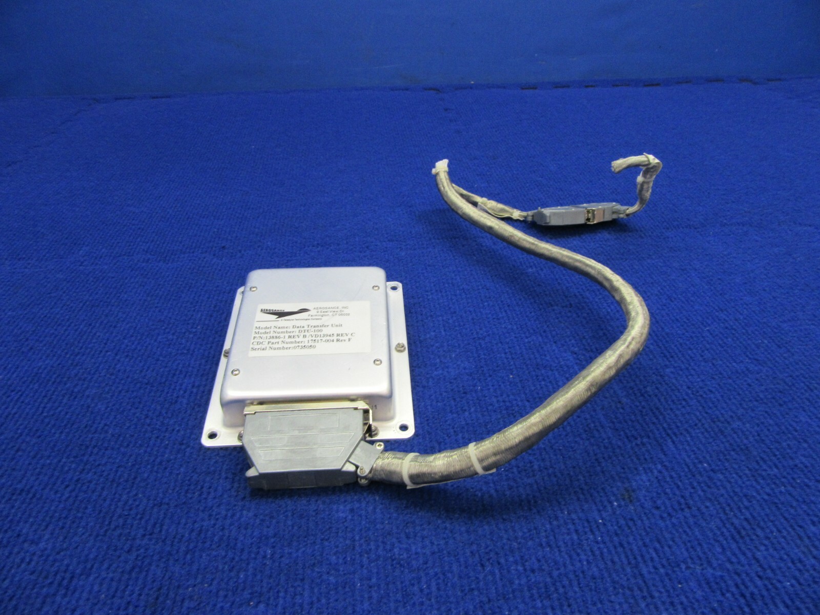 Cirrus SR-22 Aerosance Data Transfer Unit DTU-100 P/N 13866-1 REV.B ...