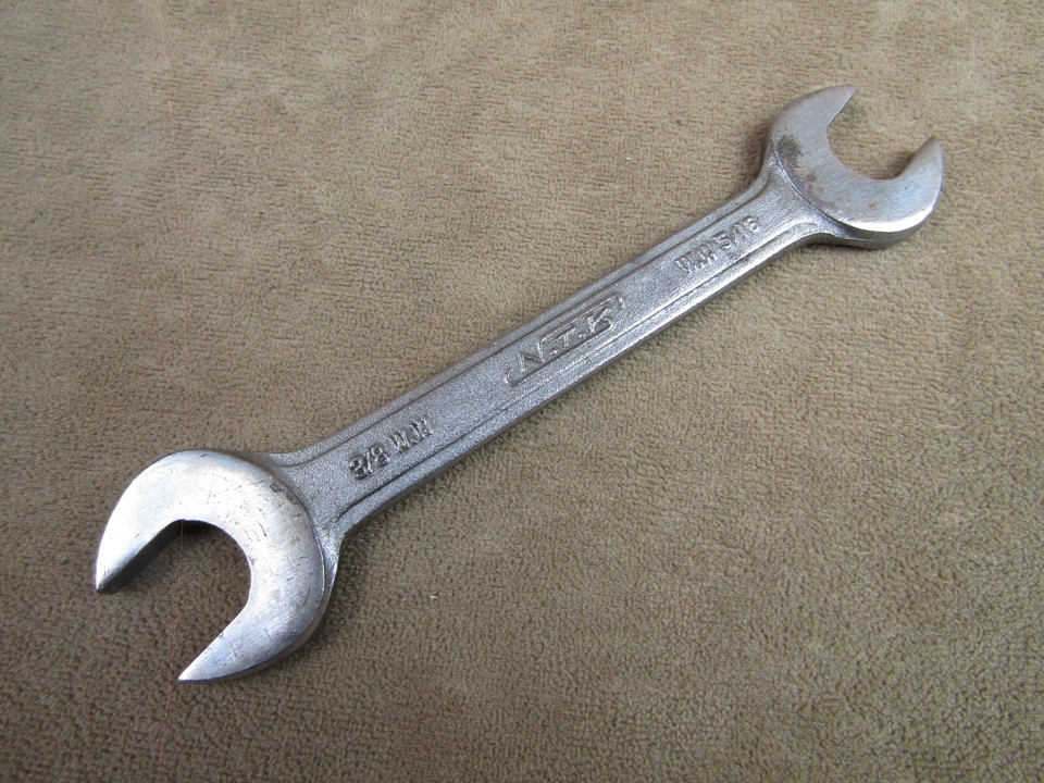 RARE! VINTAGE N.T.K 3/8W.W X 5/16W.W WHITWORTH BRITISH STANDARD OPEN ...