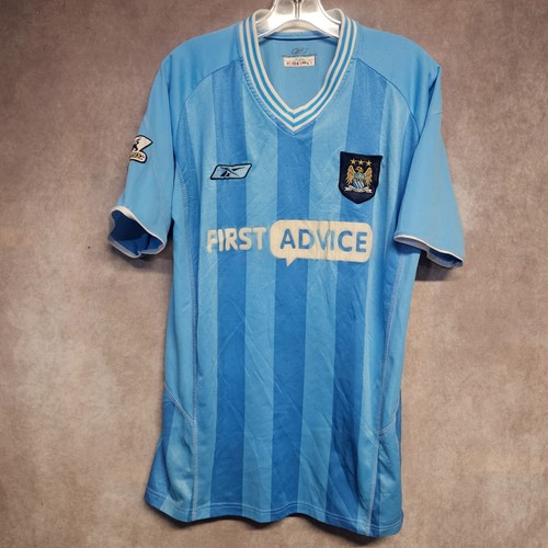 Rare Vintage 2003 Reebok Manchester City Home First Advice Soccer ...