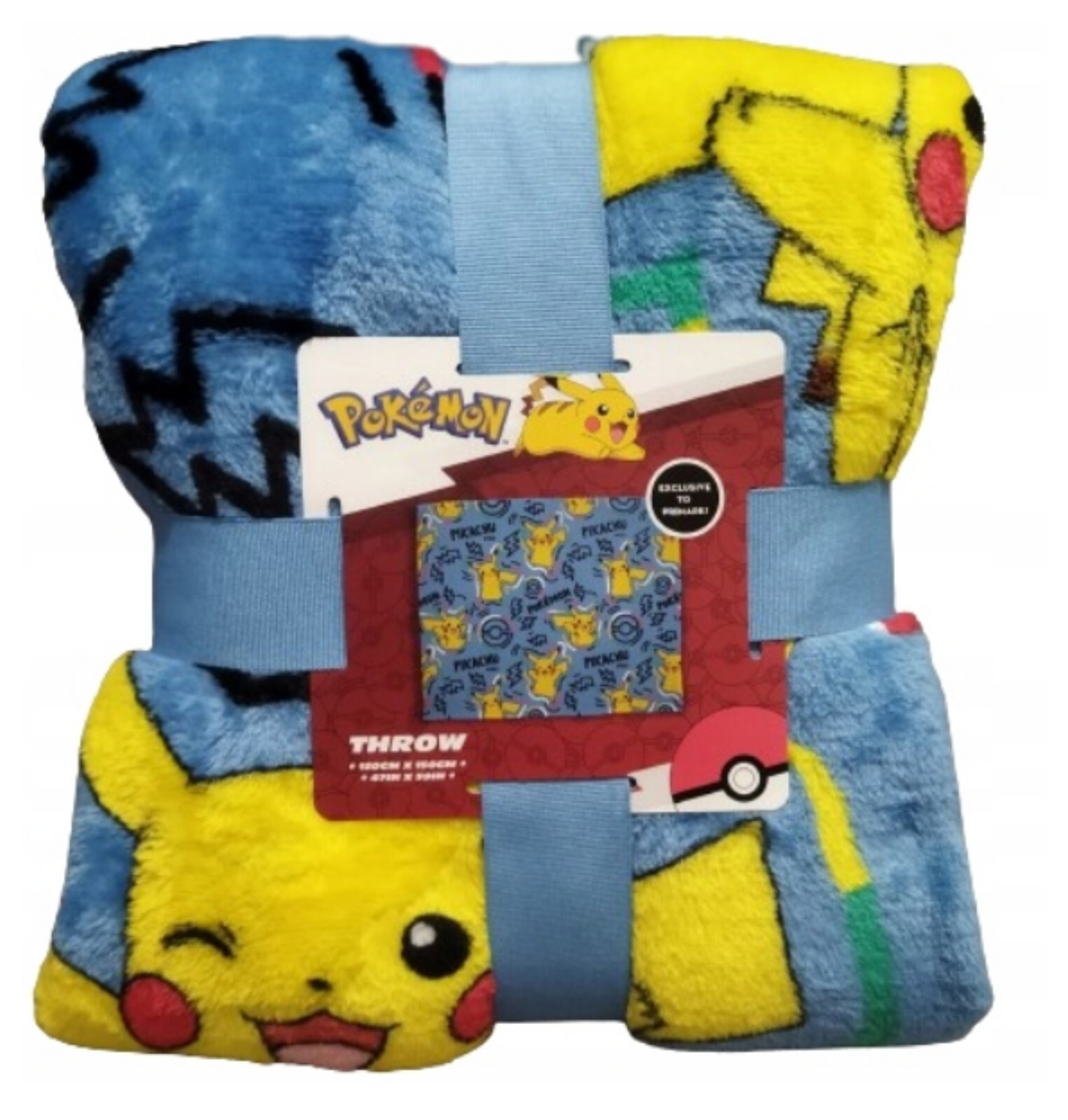 Pokémon Pikachu Fleece Throw: 120x150cm Cute Pattern Blanket - Plush ...