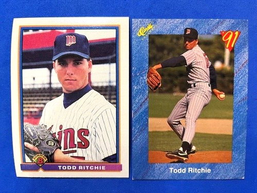Todd Ritchie 1991 Bowman & 1991 Classic Baseball - Twins | eBay