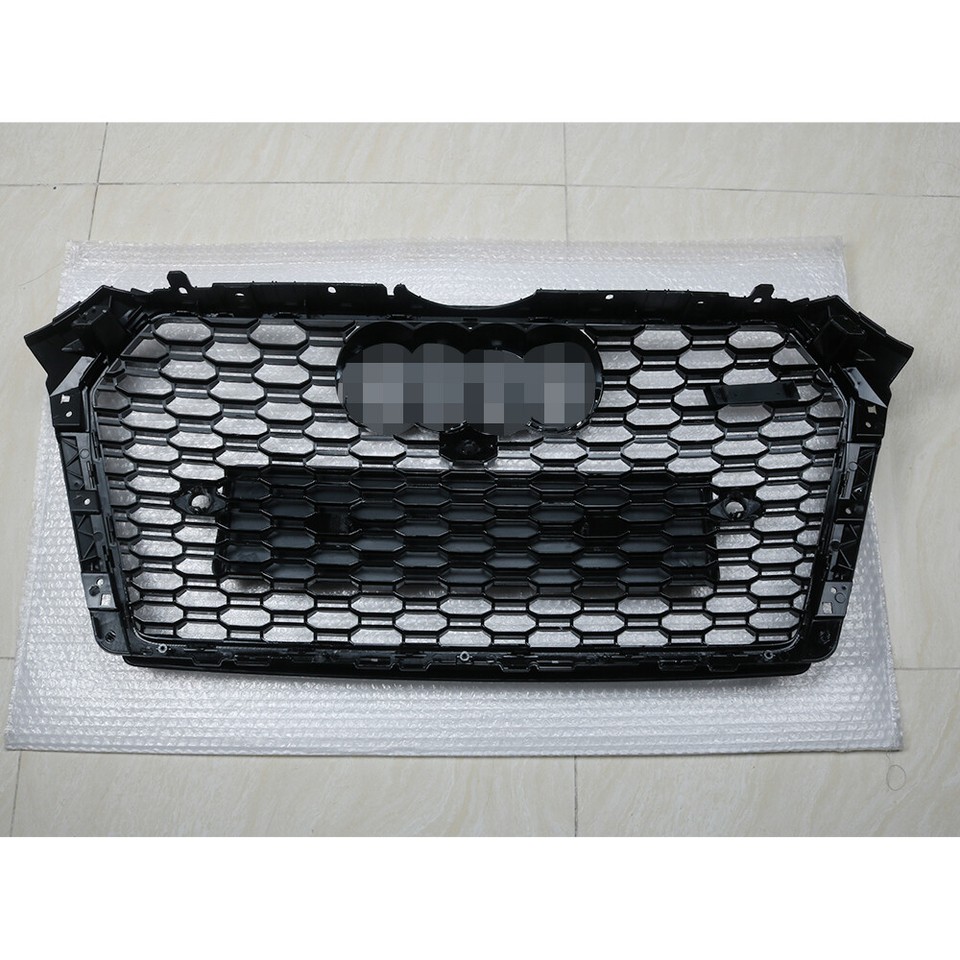 For 2017-2018 Audi A4/S4 B9 RS4 Style Honeycomb Mesh Hex Grille Black W ...