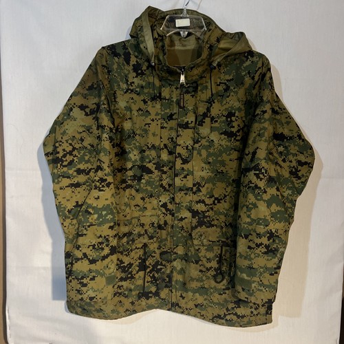 Genuine Usmc Apecs Gore Tex Digital Marpat Cold Weather Parka STAIN ...