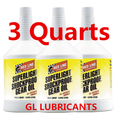 3 x Redline Superlight Shockproof Gear Oil 1-Quart | eBay Australia